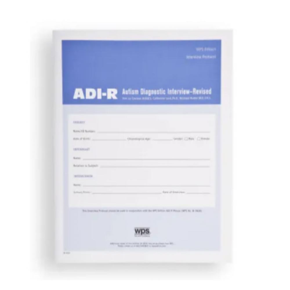 (ADI®-R) Autism Diagnostic Interview–Revised - Fu Kang Healthcare ...