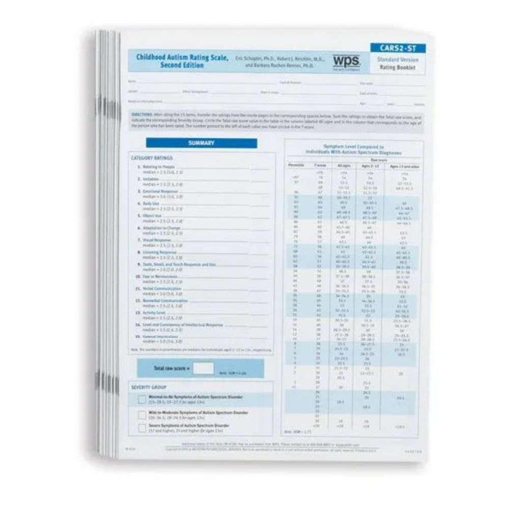 (CARS®2) Childhood Autism Rating Scale, Second Edition - Fu Kang ...
