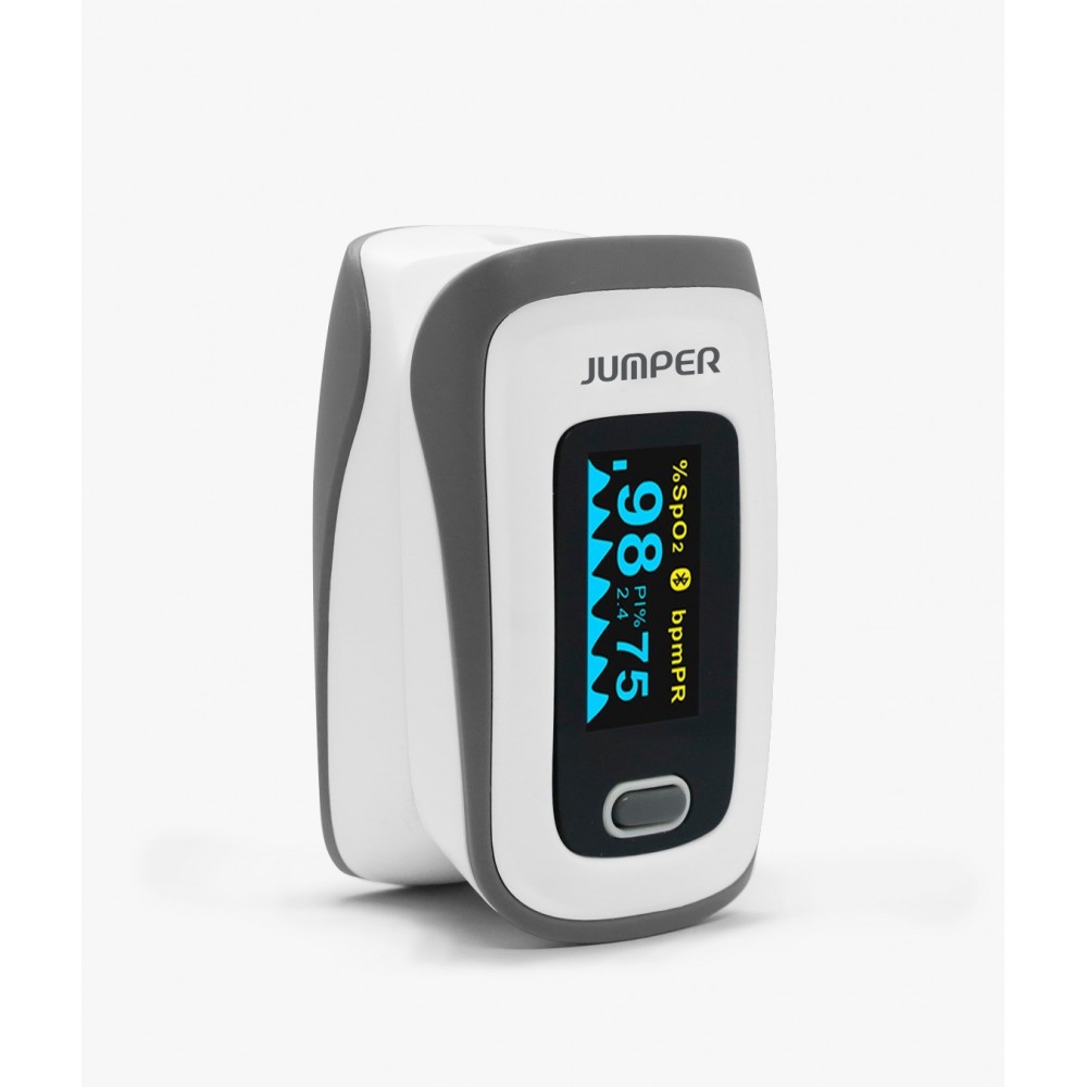 JUMPER JPD-500F Bluetooth Fingertip Pulse Oximeter with OLED Display ...