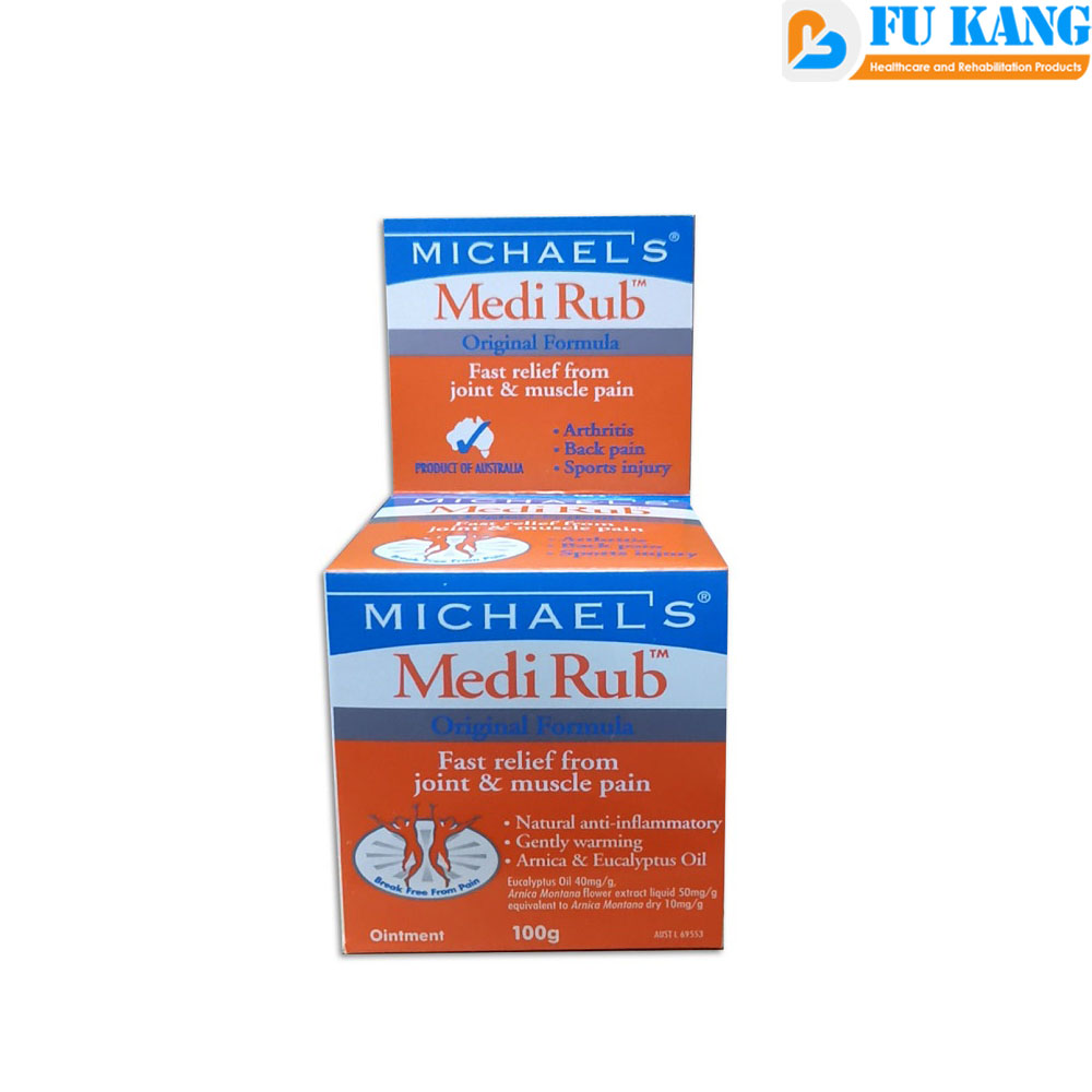Michaels Medirub Pain Relief Medicated Rub 100g - Fu Kang Healthcare ...