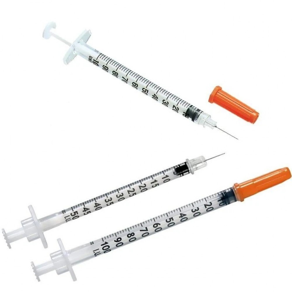 Syringes U100, 1ml 29G x 1/2", Insulin (Terumo), 100 Pc/Box - Fu Kang Healthcare Shop Online