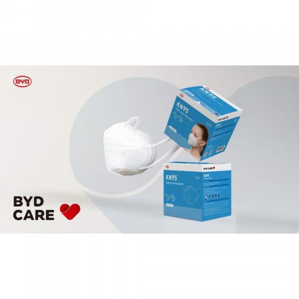 BYD KN95 Mask Particulate Respirator 50s - Fu Kang Healthcare Shop Online